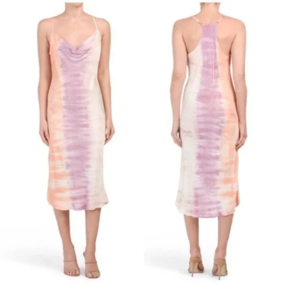 Young Fabulous & Broke | Dresses | Young Fabulous Broke Tie Dye Satin ...